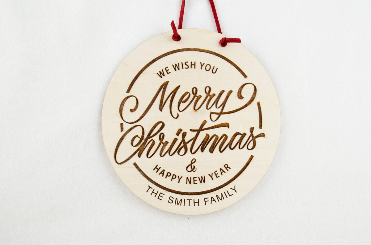 We wish you a Merry Christmas wall sign – Birch and Tides