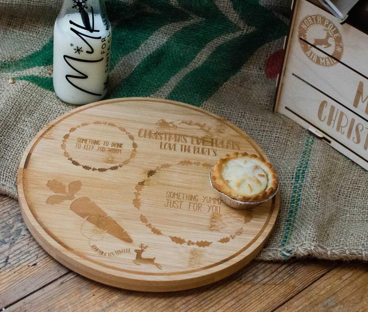 Christmas Eve personalised plate – Birch and Tides