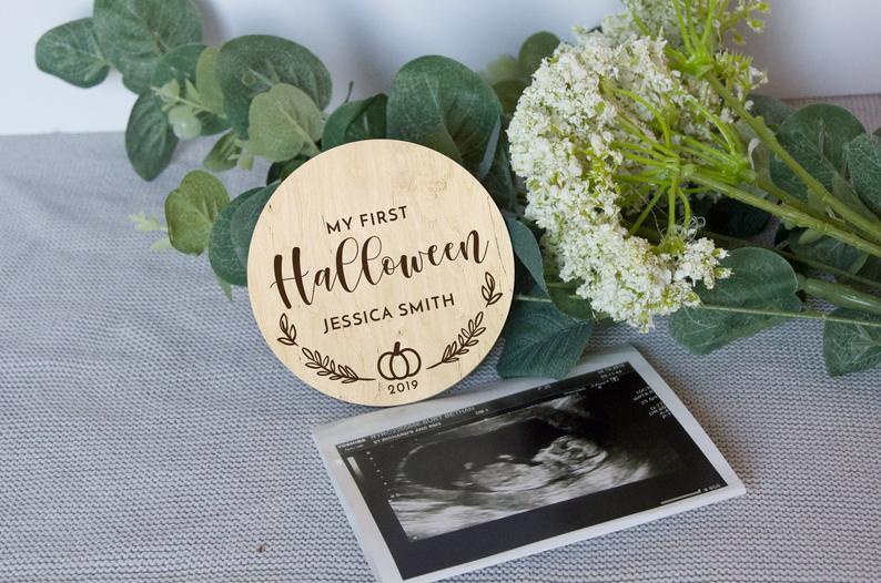 My first halloween baby milestone plaque . – Birch and Tides