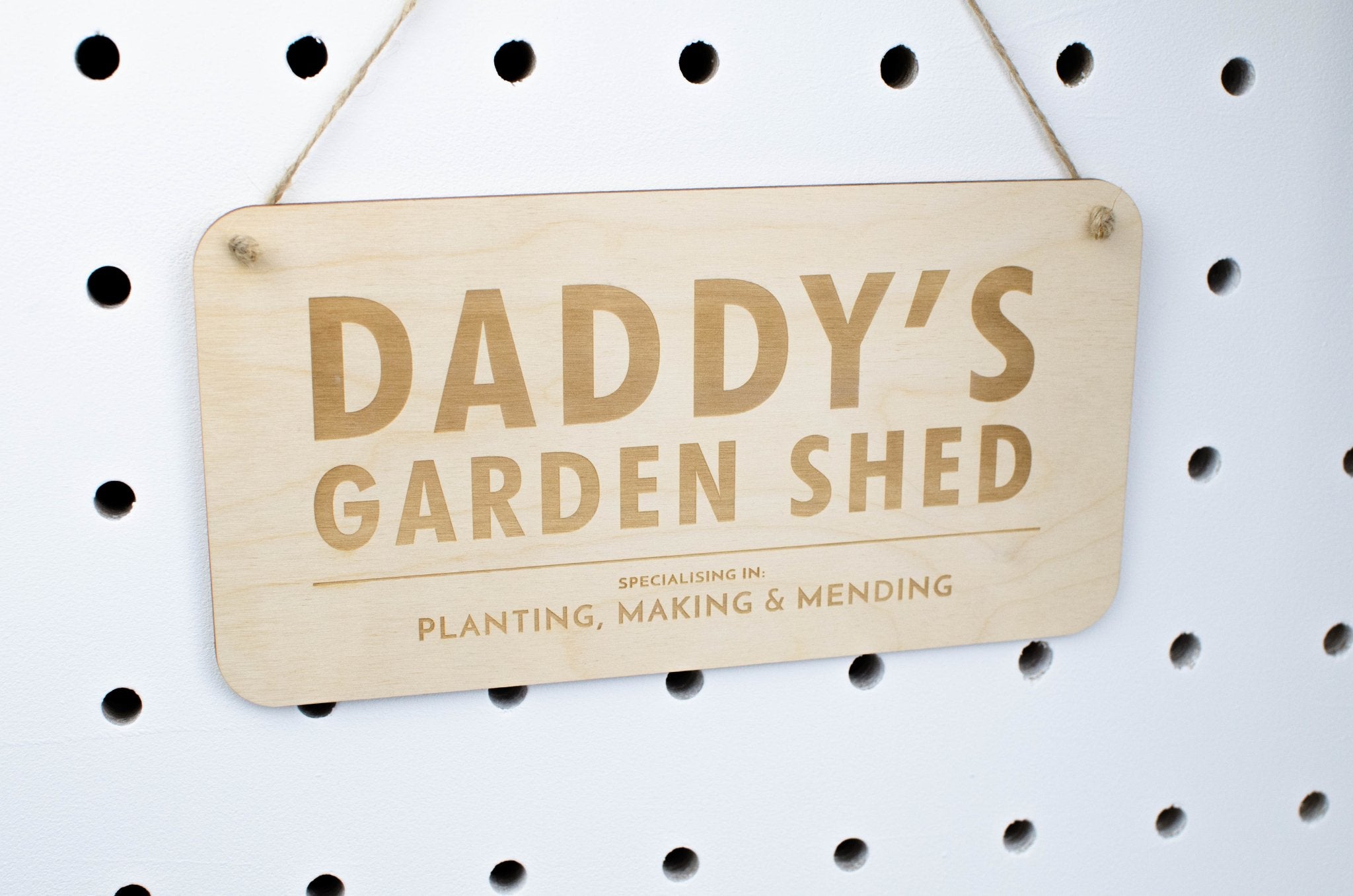 Personalised Wooden Shed sign – Birch and Tides