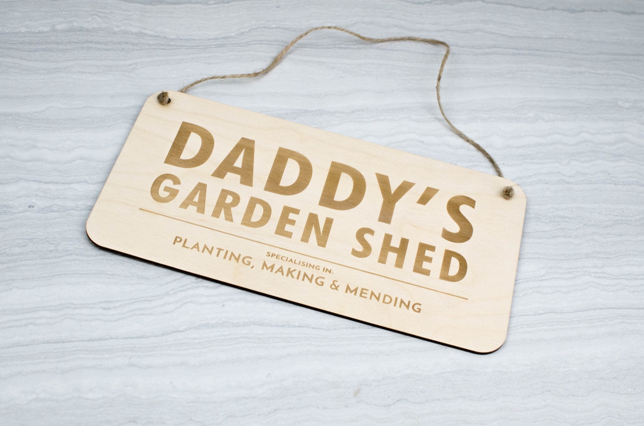 Personalised Wooden Shed sign – Birch and Tides