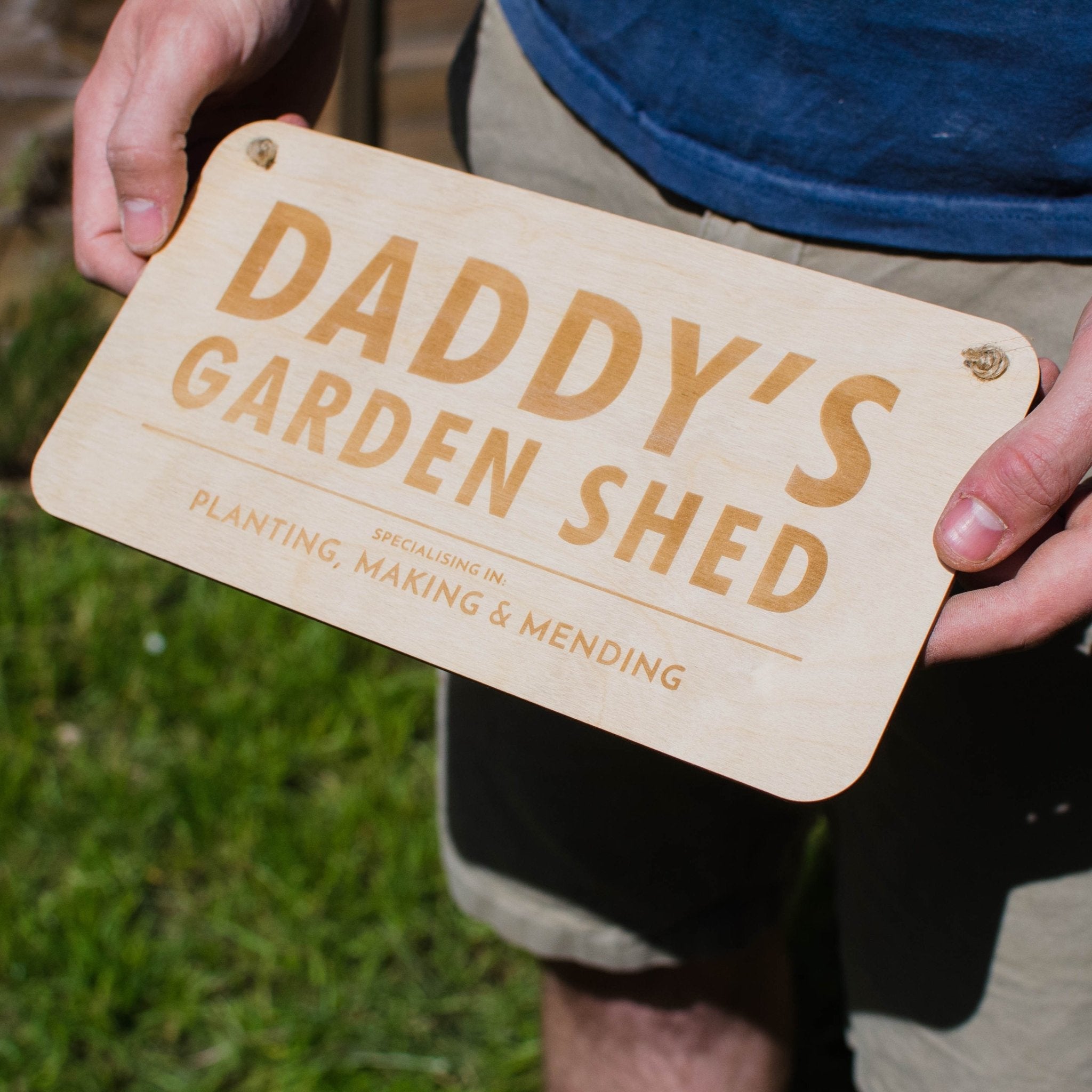 Personalised Wooden Shed sign – Birch and Tides